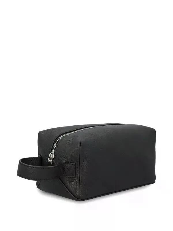 Fendi Lui Leather Wash Bag - Black