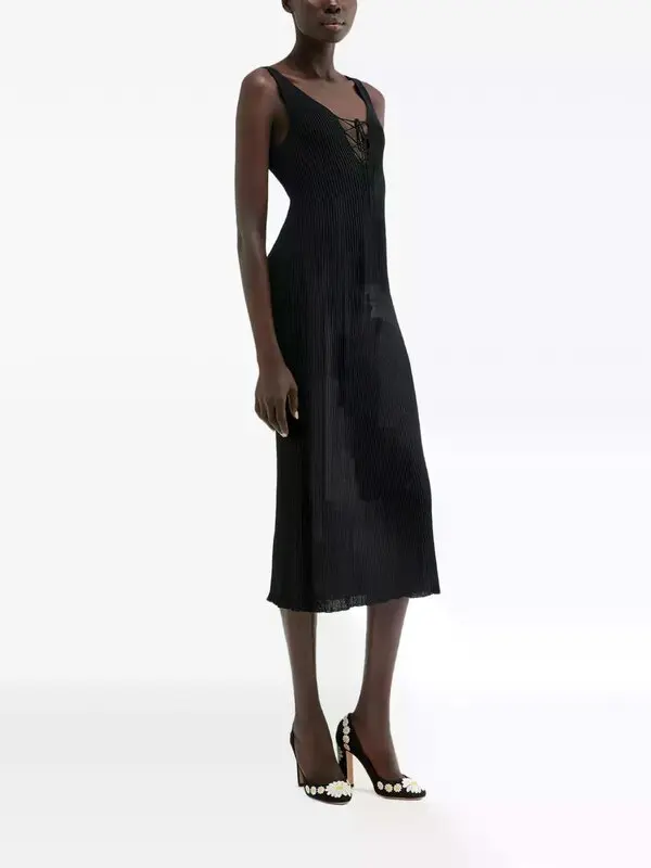 MARGHERITA MACCAPANI Tie-up Midi Dress