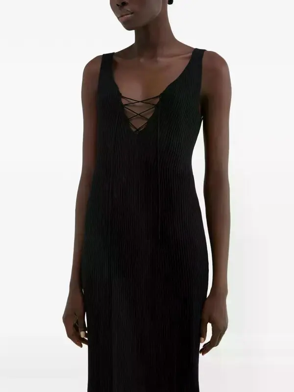 MARGHERITA MACCAPANI Tie-up Midi Dress