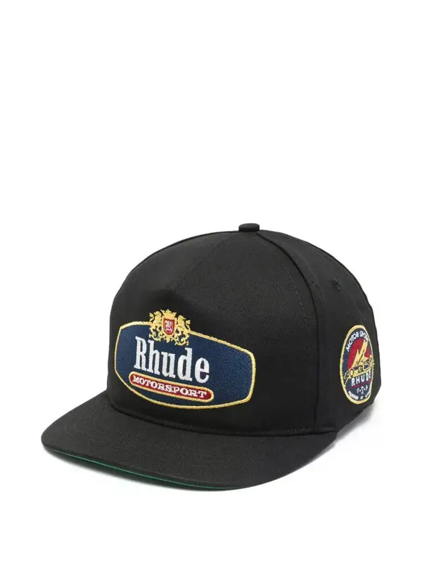 Rhude Logo Patch Baseball Cap - Black