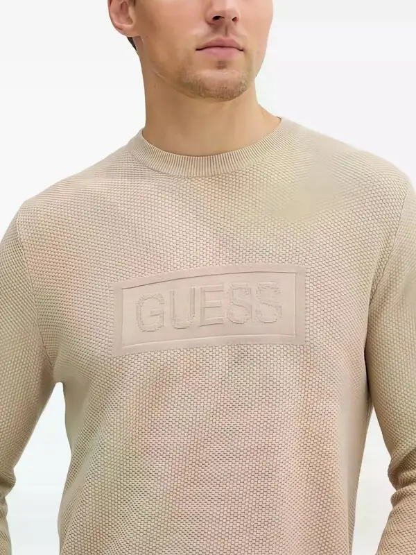 Guess Embossed Textured Sweater