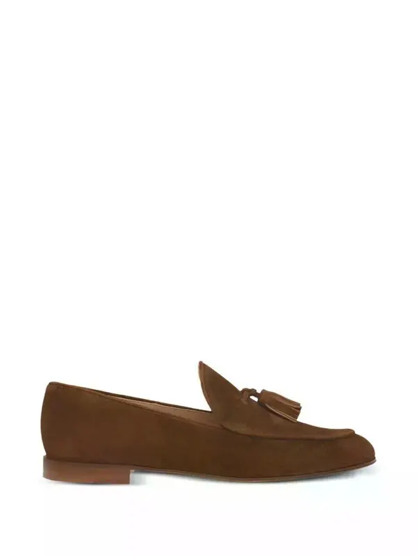 GIANVITO ROSSI Tassel-detail Loafers - Brown