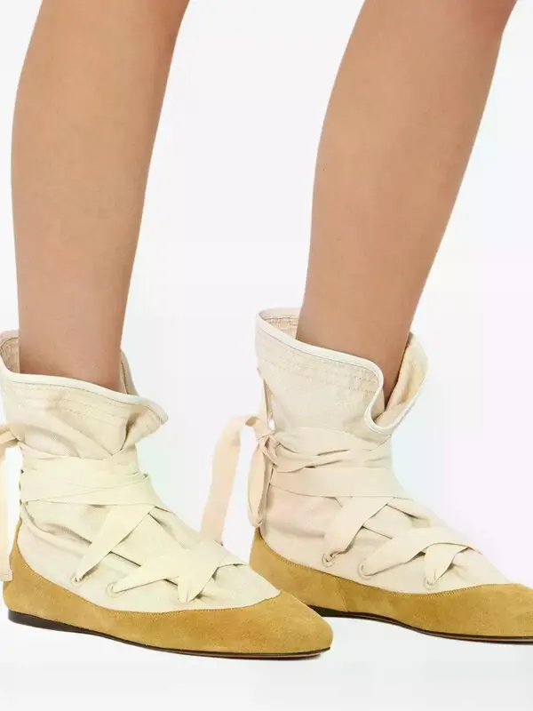 Isabel Marant Ankle-tie Leather Boots