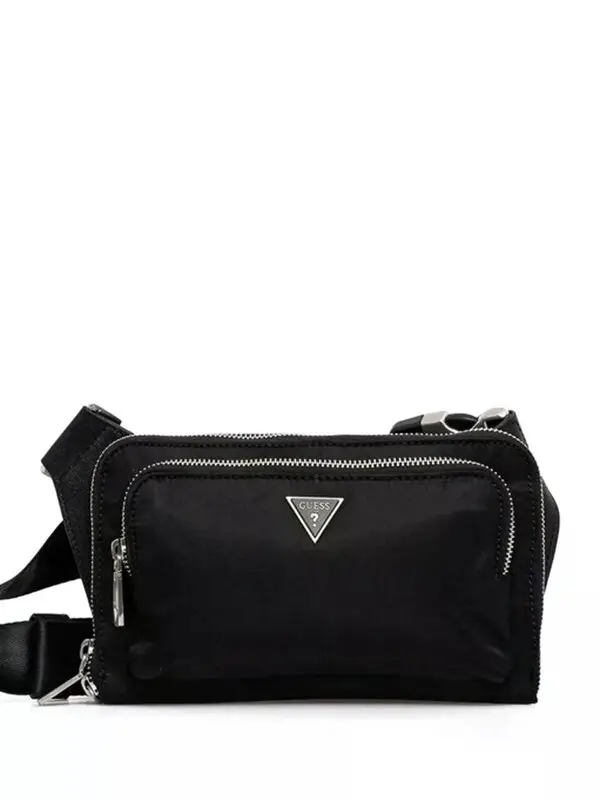 Guess Zipped Triangle Belt Bag - Black
