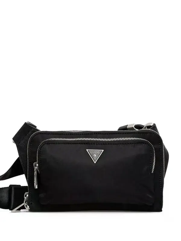 Guess Zipped Triangle Belt Bag - Black