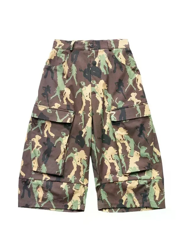 SPENCER BADU Camouflage Cargo Shorts