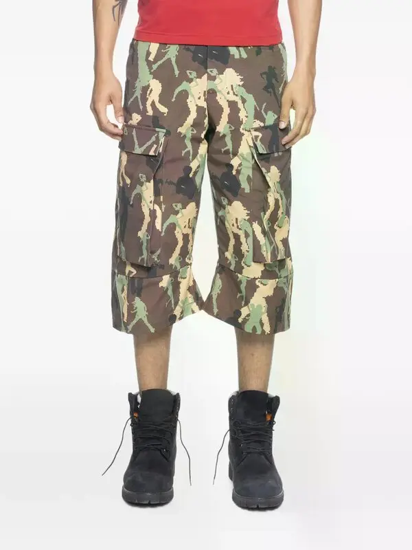 SPENCER BADU Camouflage Cargo Shorts