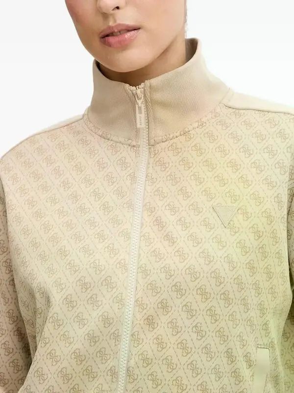 Guess Monogram Zip-up Sweatshirt