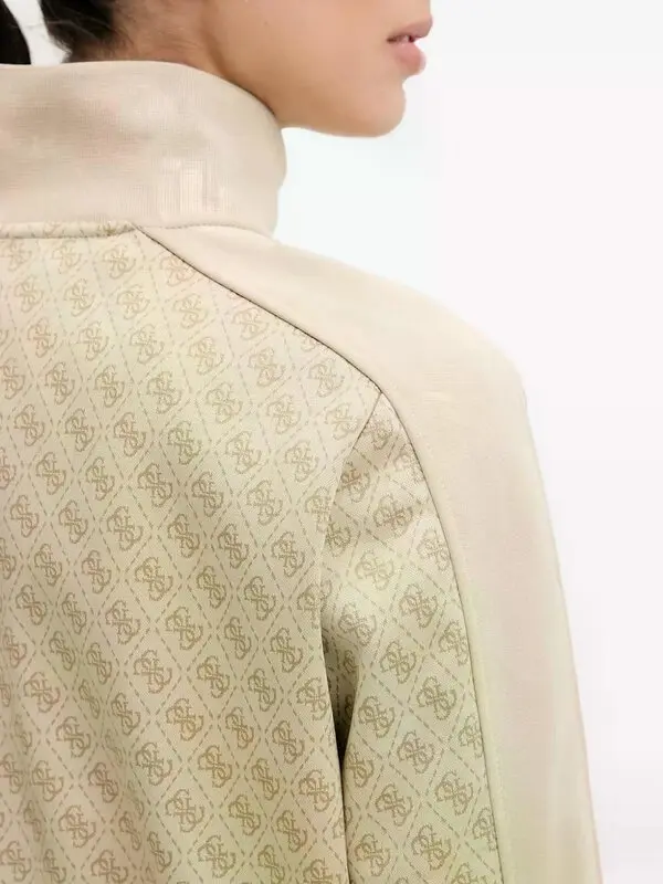 Guess Monogram Zip-up Sweatshirt