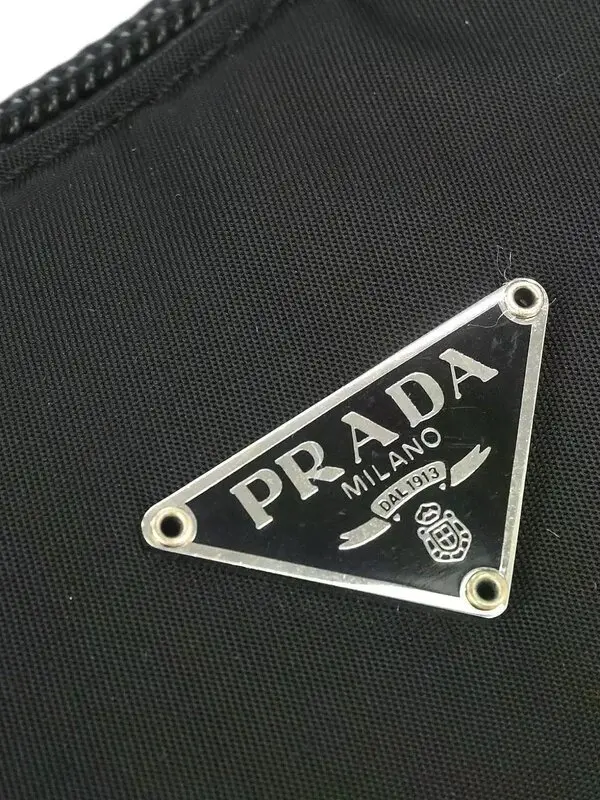 Prada 1990s Tessuto Triangular Logo Handbag