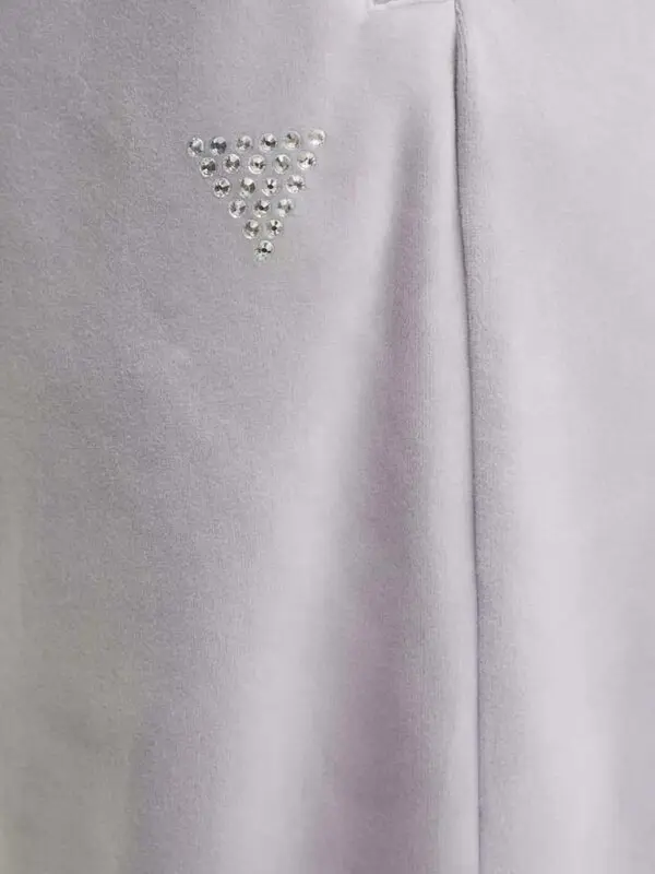 Guess Rhinestone-embellished Track Pants - Purple