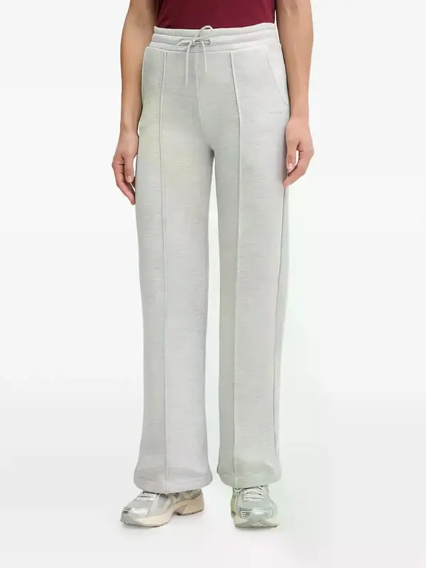 Guess Nat Drawstring Wide-leg Track Pants - Grey