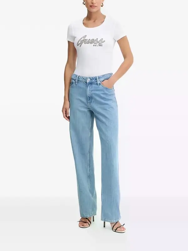 Guess Embellished Short-sleeve T-shirt - White