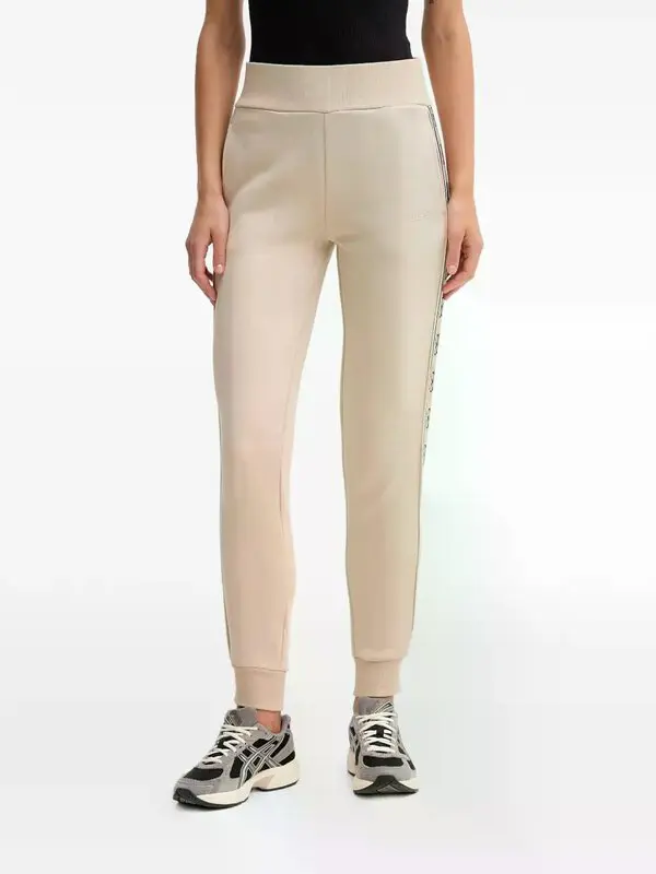 Guess Logo-print Track Pants - Neutrals