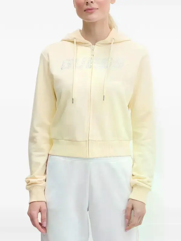 Guess Primula Zip-up Hoodie - Yellow