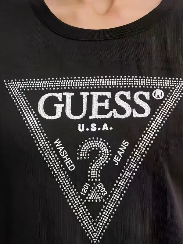 Guess Triangle-logo Cotton T-shirt