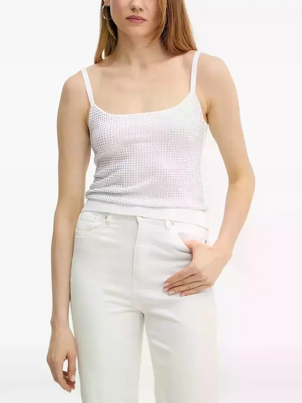 Guess Crystal-embellished Tank Top - White