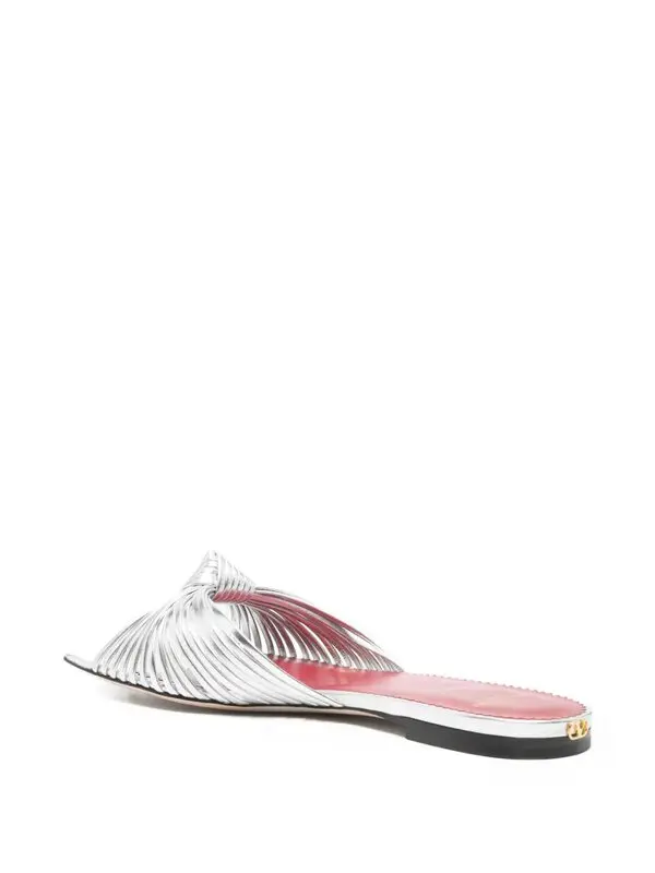 Valentino Garavani Knotted Sandals - Silver