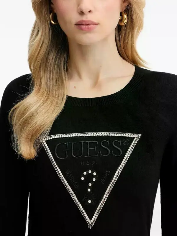 Guess Embellished Logo Sweater