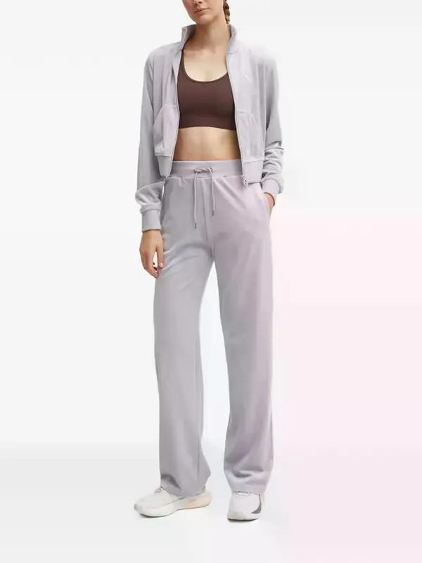 Guess Embellished Drawstring Track Pants - Purple