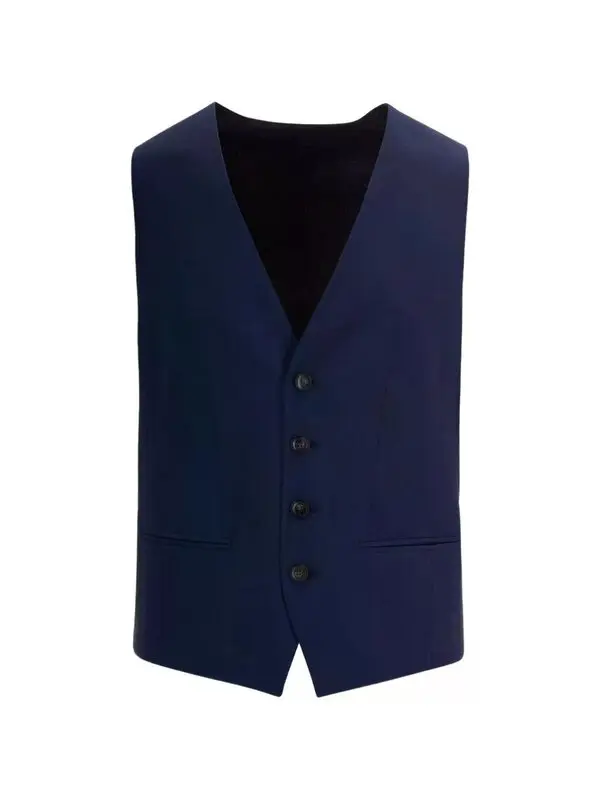 BOSS Three-piece Slim-fit Suit In Virgin Wool - Blue
