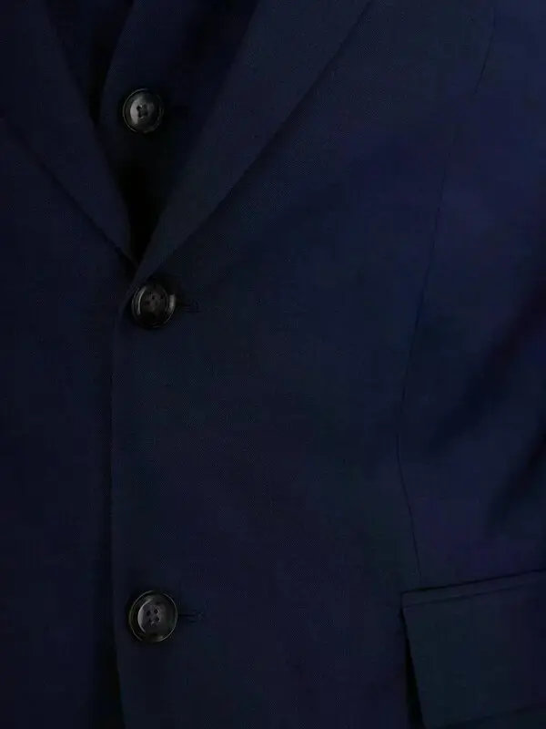 BOSS Three-piece Slim-fit Suit In Virgin Wool - Blue