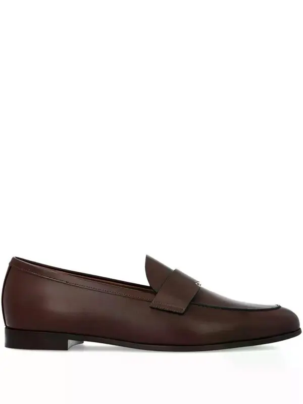 Max Mara Regent Leather Loafers - Brown