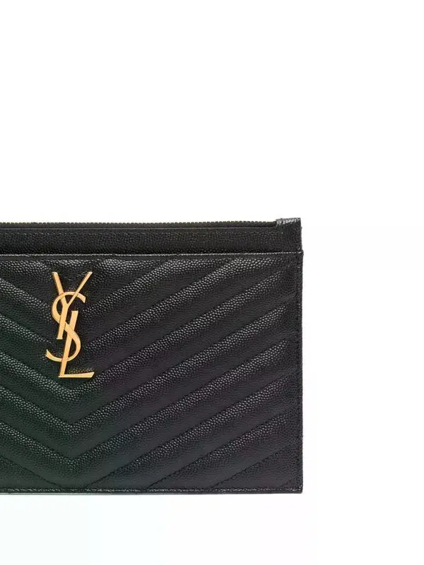 Saint Laurent Cassandre Matelassé Clutch - Black