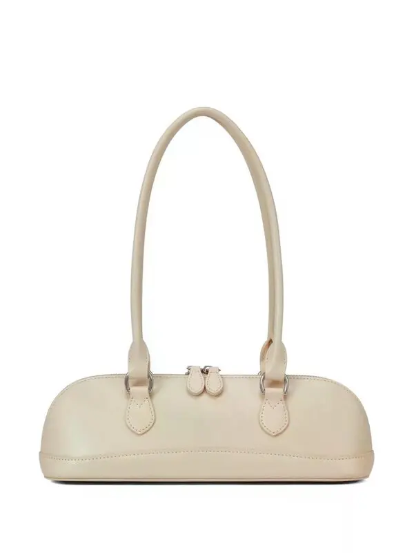 POTAMY Leather Zip Shoulder Bag - Neutrals