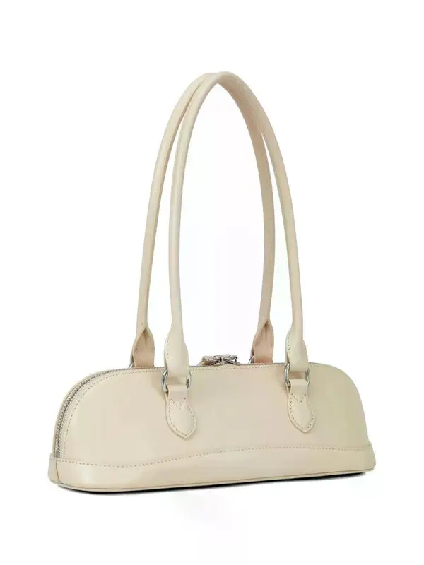 POTAMY Leather Zip Shoulder Bag - Neutrals