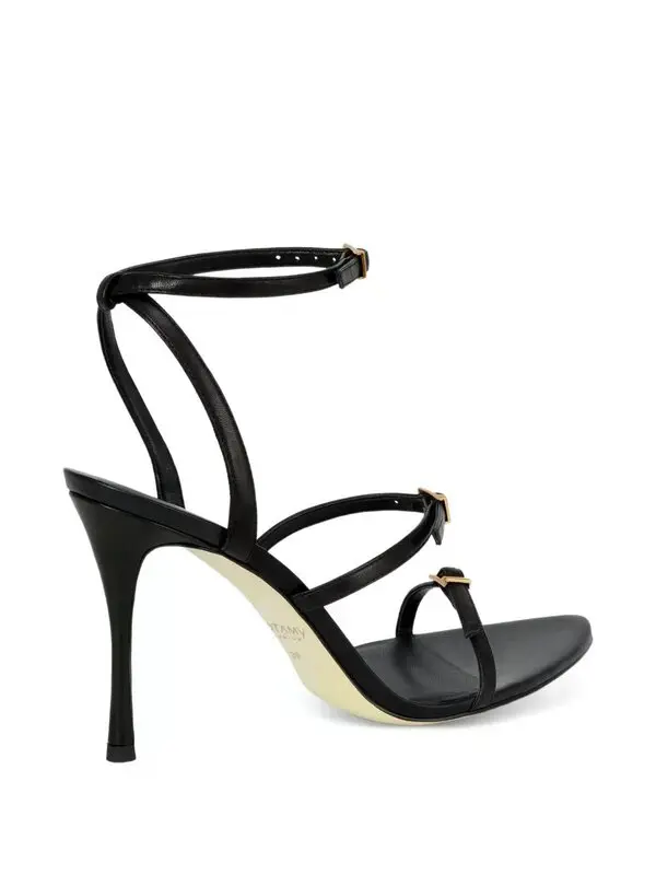 POTAMY Buckle Strap Sandals - Black