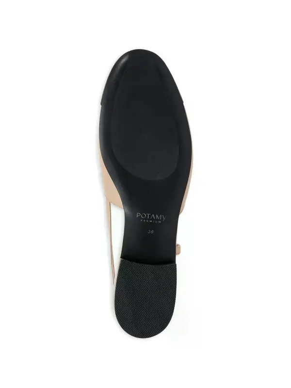 POTAMY Two-tone Slingback Ballet Flats - Neutrals