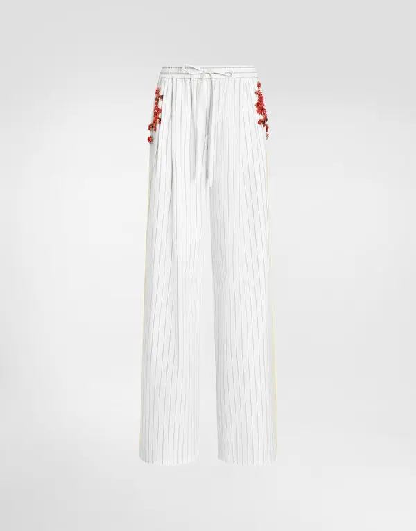 Dolce & Gabbana Striped Poplin Trousers