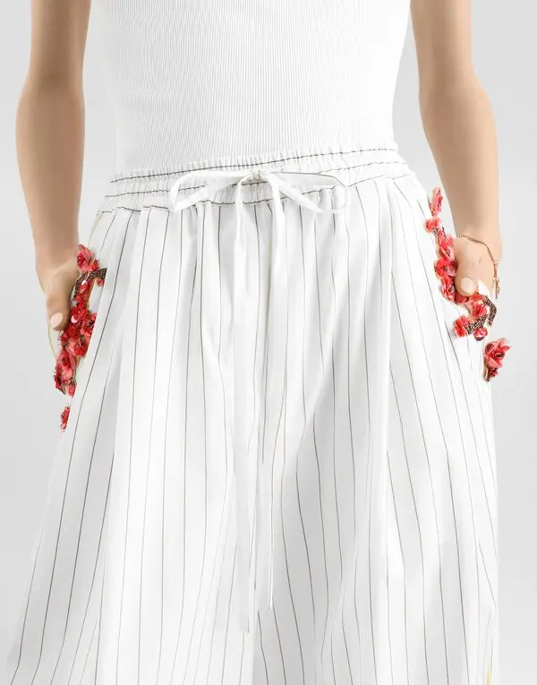 Dolce & Gabbana Striped Poplin Trousers