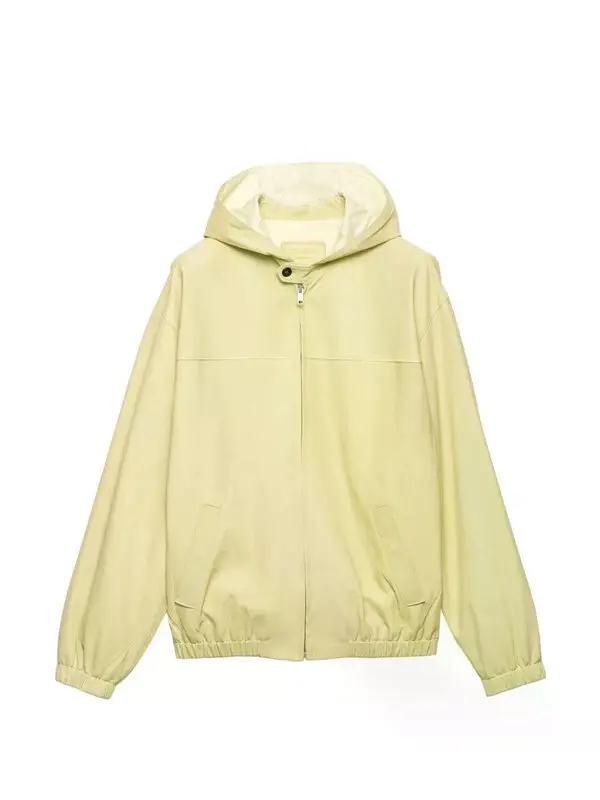 Prada Hooded Nappa Leather Jacket