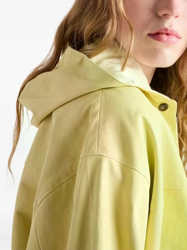 Prada Hooded Nappa Leather Jacket