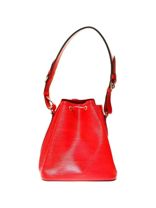 LOUIS VUITTON 1996 Petit Noe Bucket Bag - Red