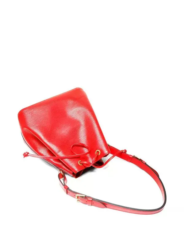 LOUIS VUITTON 1996 Petit Noe Bucket Bag - Red