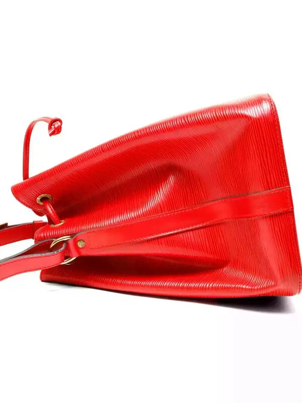 LOUIS VUITTON 1996 Petit Noe Bucket Bag - Red