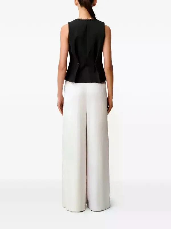 Claudie Pierlot Wide Leg Gathered Trousers