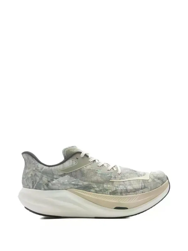 HOKA® X John Elliott Rocket X 3 Spray-pattern Sneakers - Green