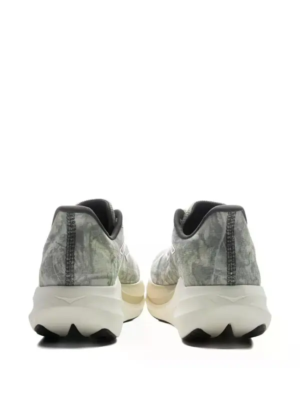 HOKA® X John Elliott Rocket X 3 Spray-pattern Sneakers - Green