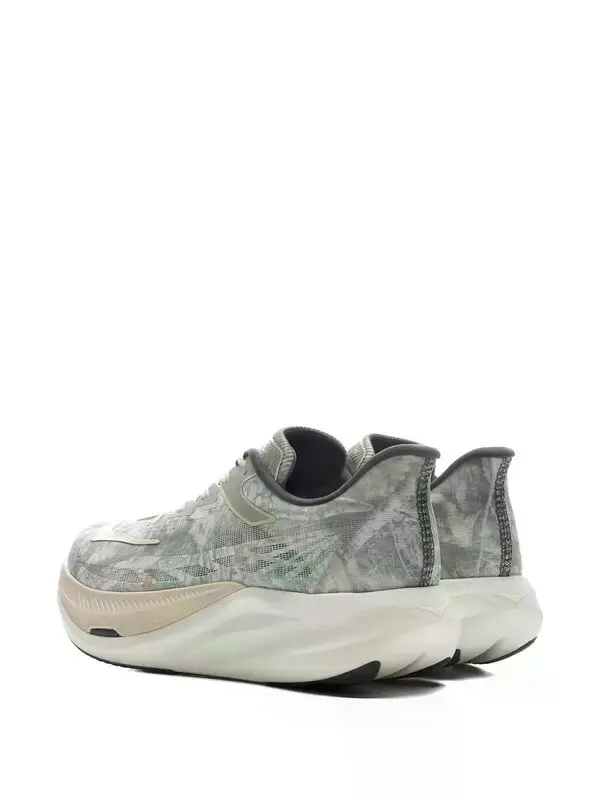 HOKA® X John Elliott Rocket X 3 Spray-pattern Sneakers - Green