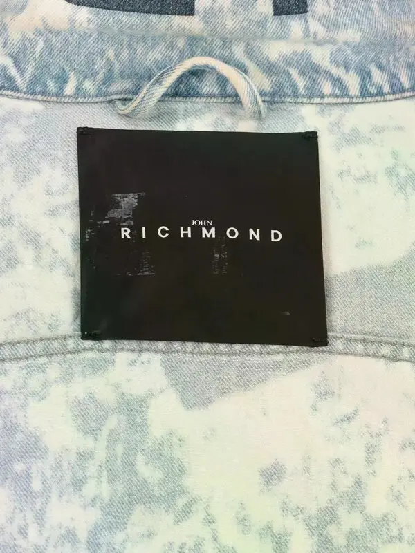 John Richmond Distressed Flag Print Jacket