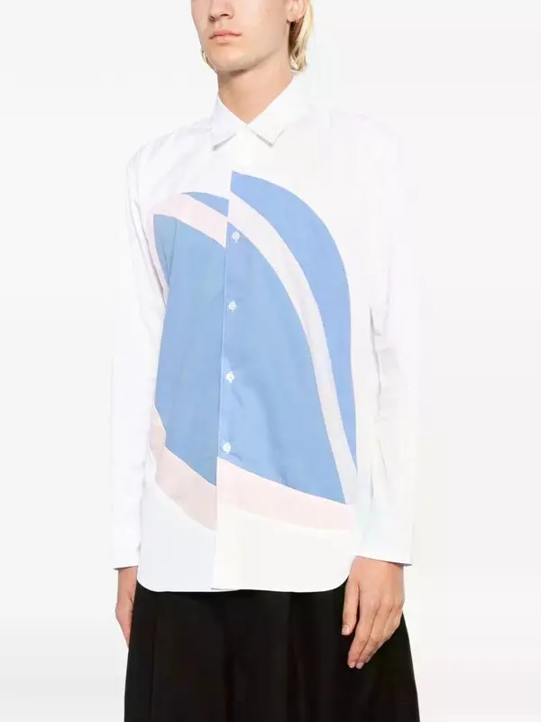 Comme Des Garçons Panel Shirt - White