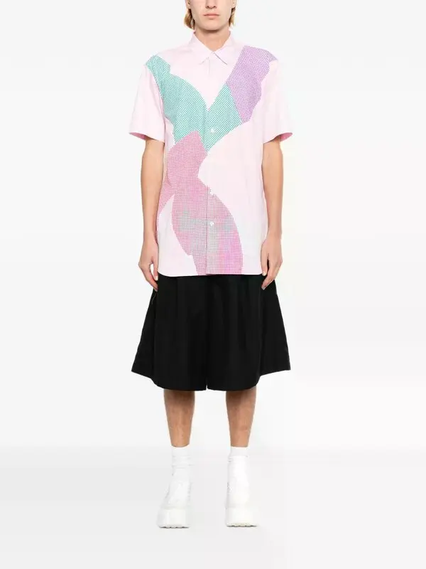Comme Des Garçons Patchwork Short-sleeve Shirt