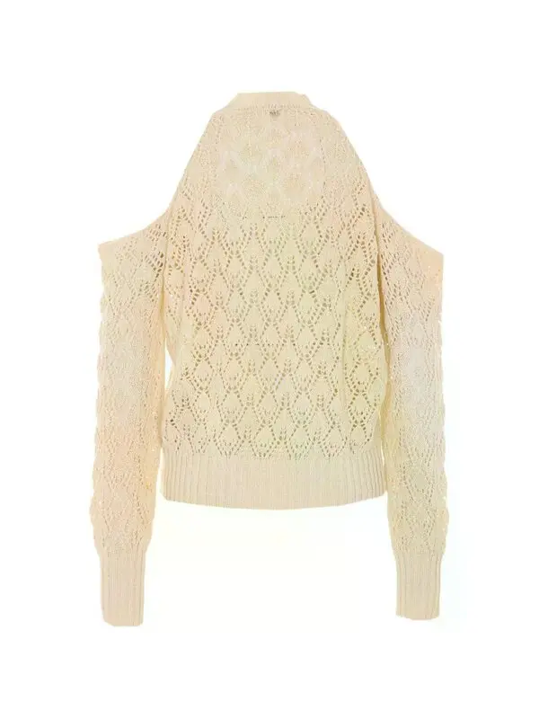 ANIYE BY Cut-out Diamond Pattern Sweater - Neutrals