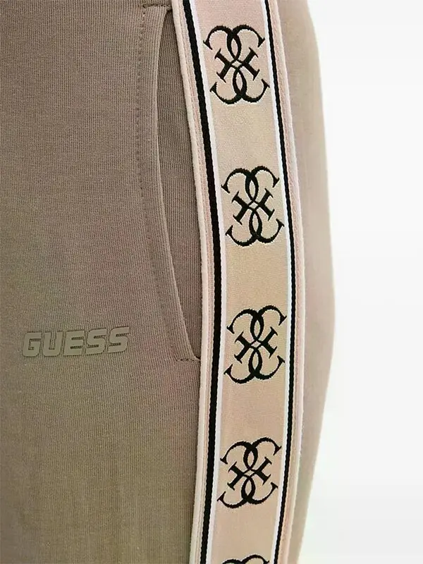 Guess Side Stripe Detail Track Pants - Brown