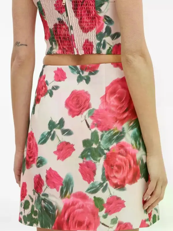 Guess Raissa Floral-pattern Mini Skirt