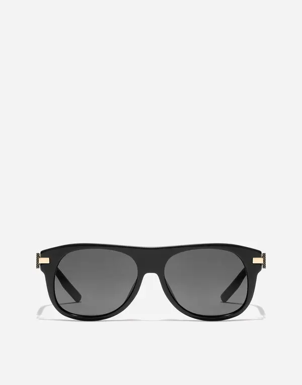 Dolce & Gabbana Metal Plaque Sunglasses - Black